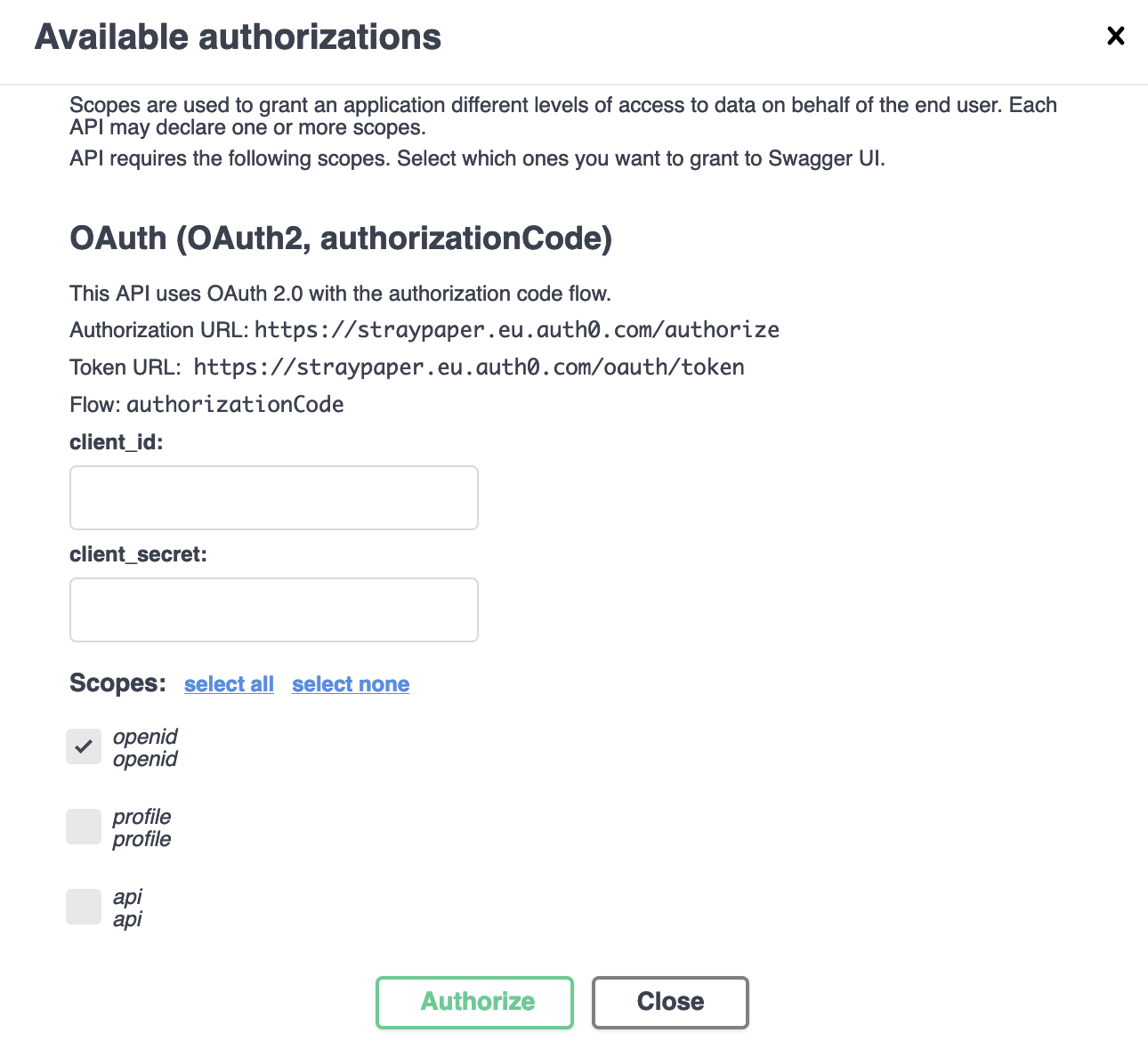 OAuth 2.0 Demystified: Swagger UI as a Client